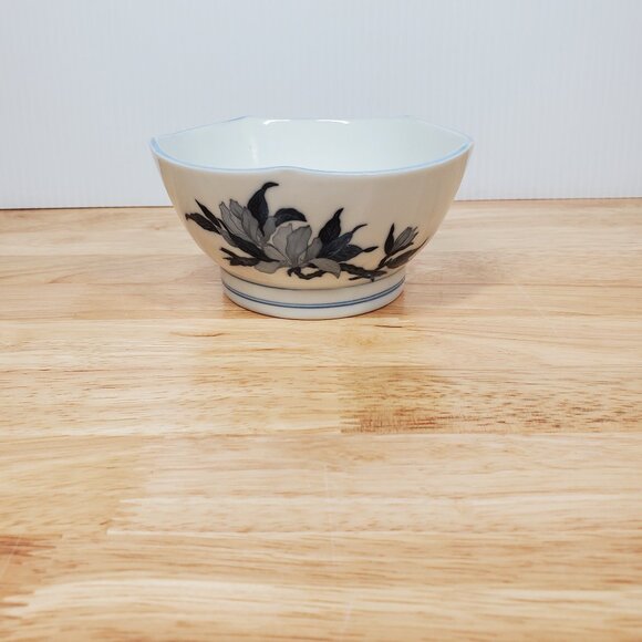 Source Unknown | Dining | Japanese Porcelain Rice Bowl With Blue ...